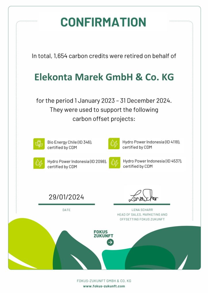 environment and quality management | certificates | Elekonta